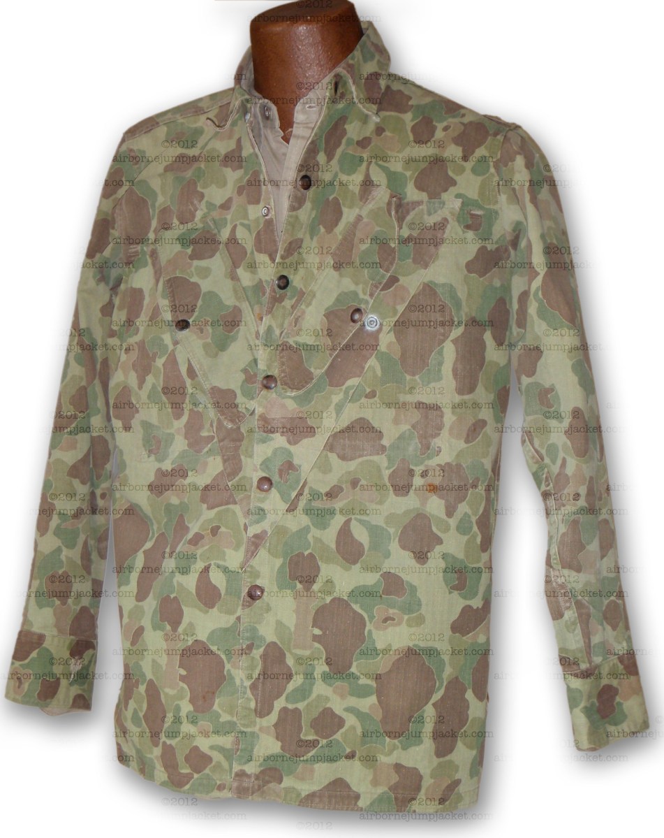 WWII USMC Paramarine Camouflage Uniform Shirt | airbornejumpjacket.com