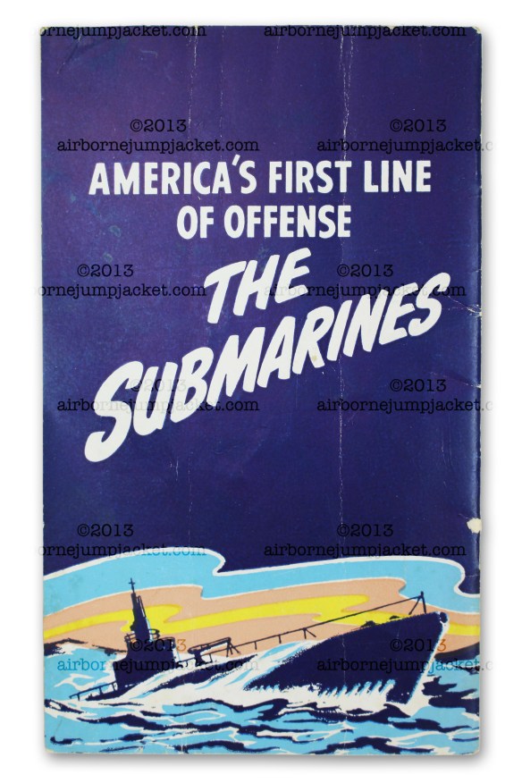 World War Two US Navy Submarine Service Recruiting Brochures ...